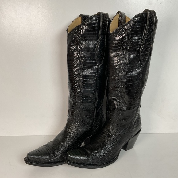 Corral | Shoes | Corral Tall Full Cobra Snakeskin Cowgirl Boots 75 M ...